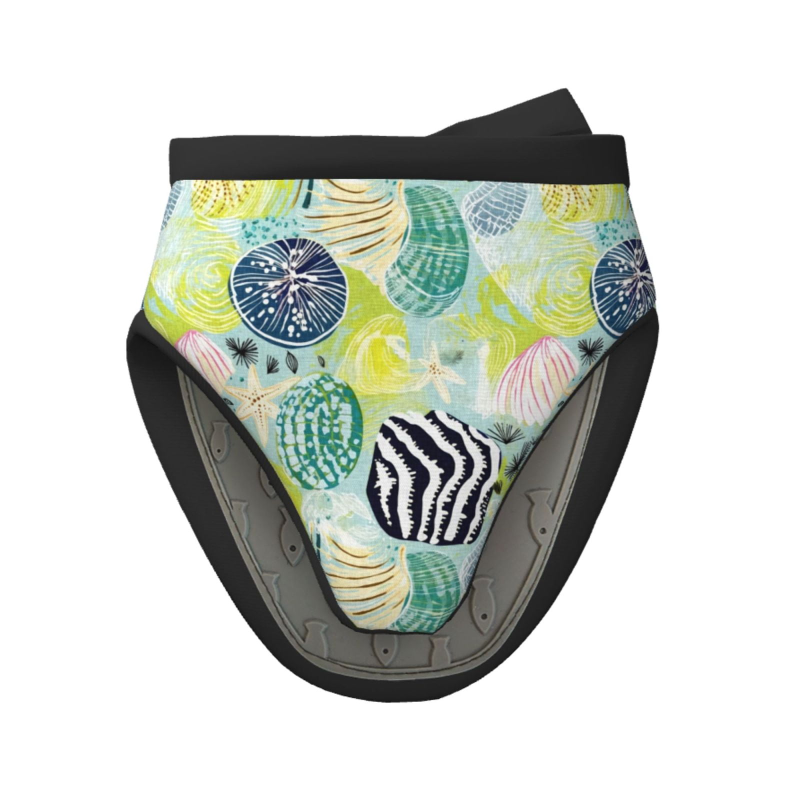 Shell Clam Oven Mitts Heat Resistant, Soft Lining Silicone Mini Oven ...