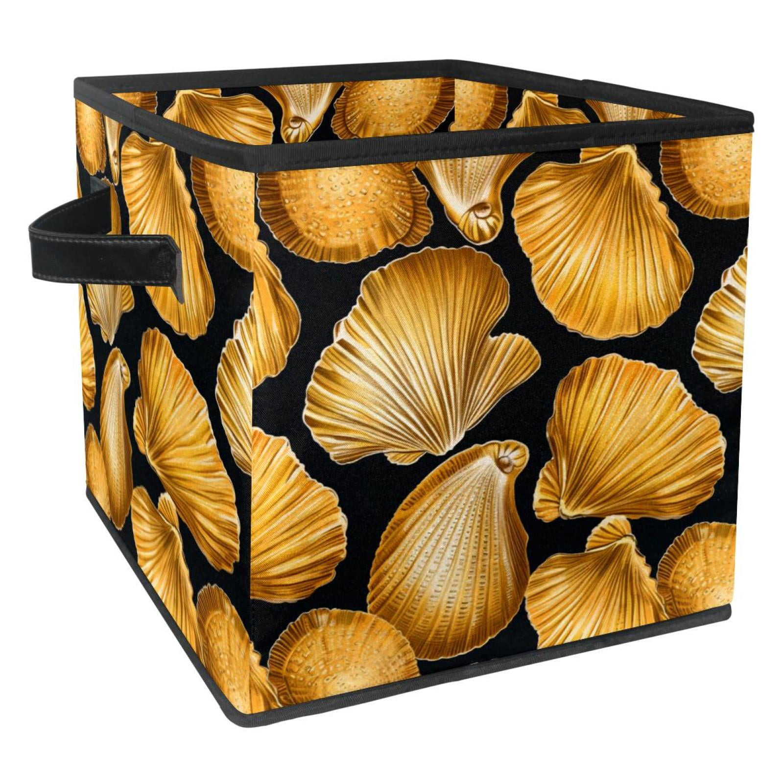 Shell Collapsible Storage Cubes, Cube Organizer Bins with Handle, 10.8 ...