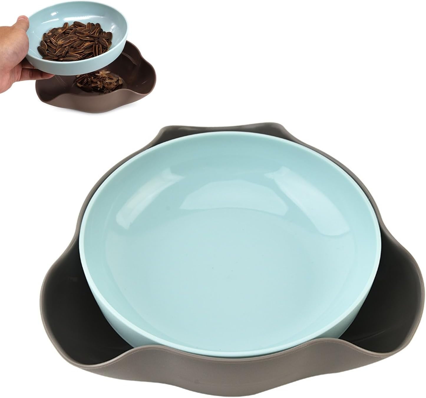 Shell Collecting Snack Bowl, Pistachio Bowl with Shell Storage ...