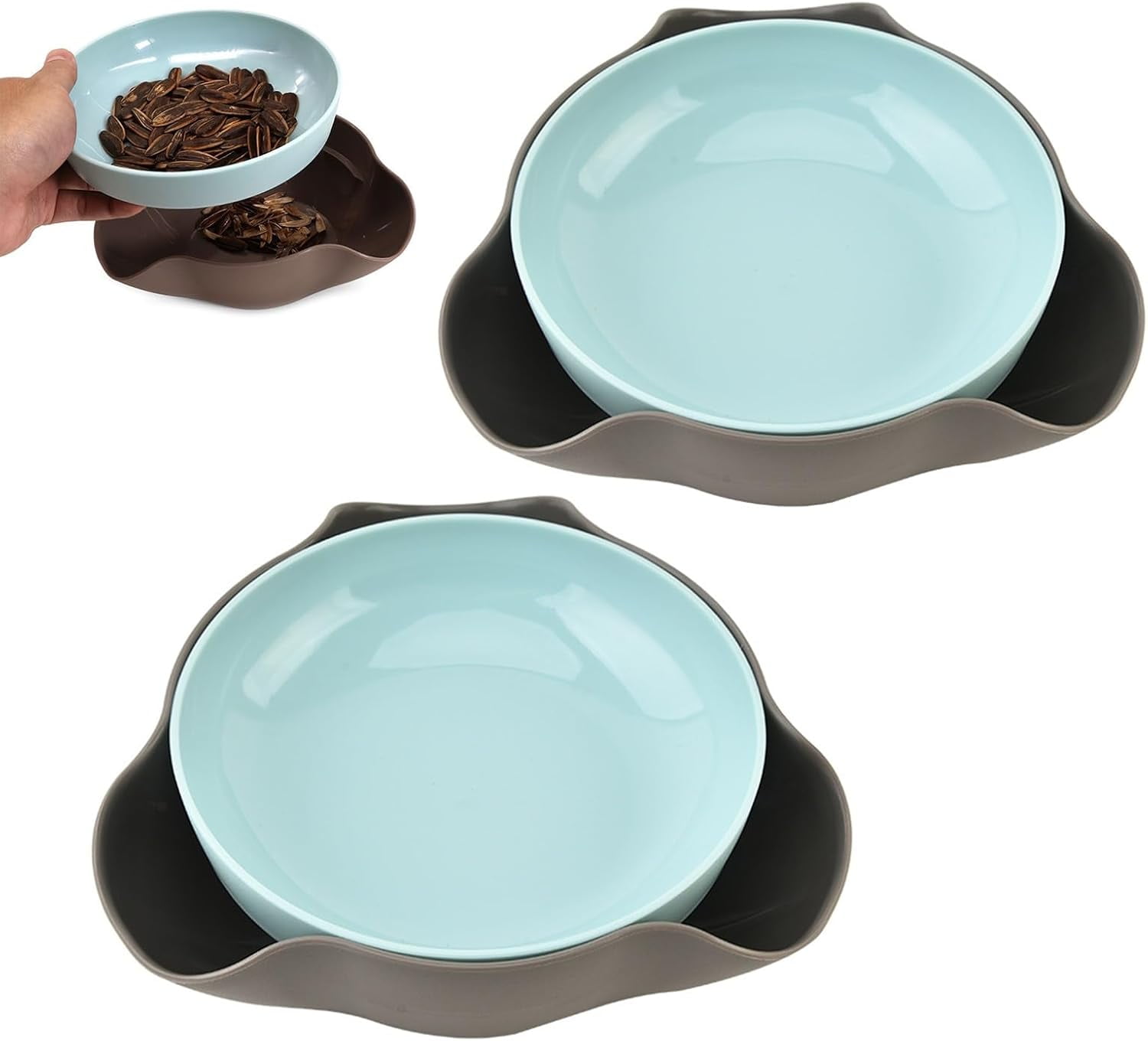 Shell Collecting Snack Bowl, Pistachio Bowl with Shell Storage ...