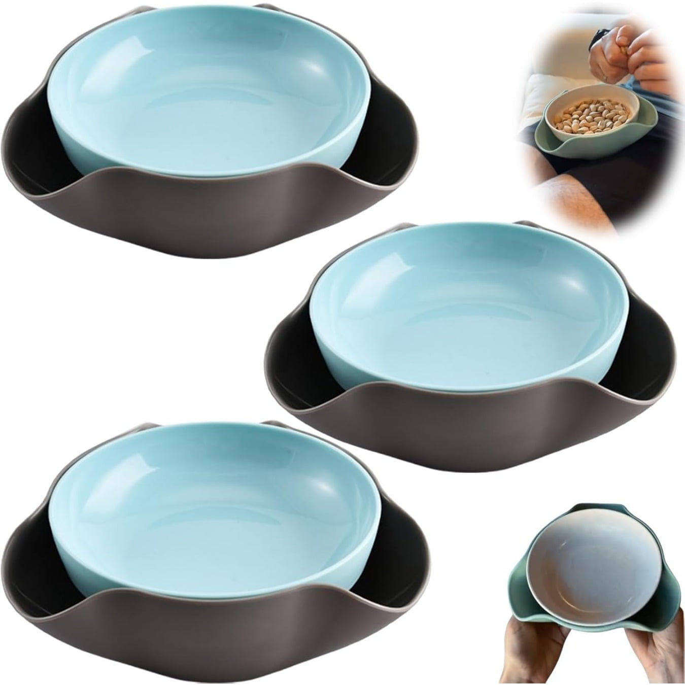 Shell Collecting Snack Bowl,Small Bowls with Nut Shell Storage,Wheat ...