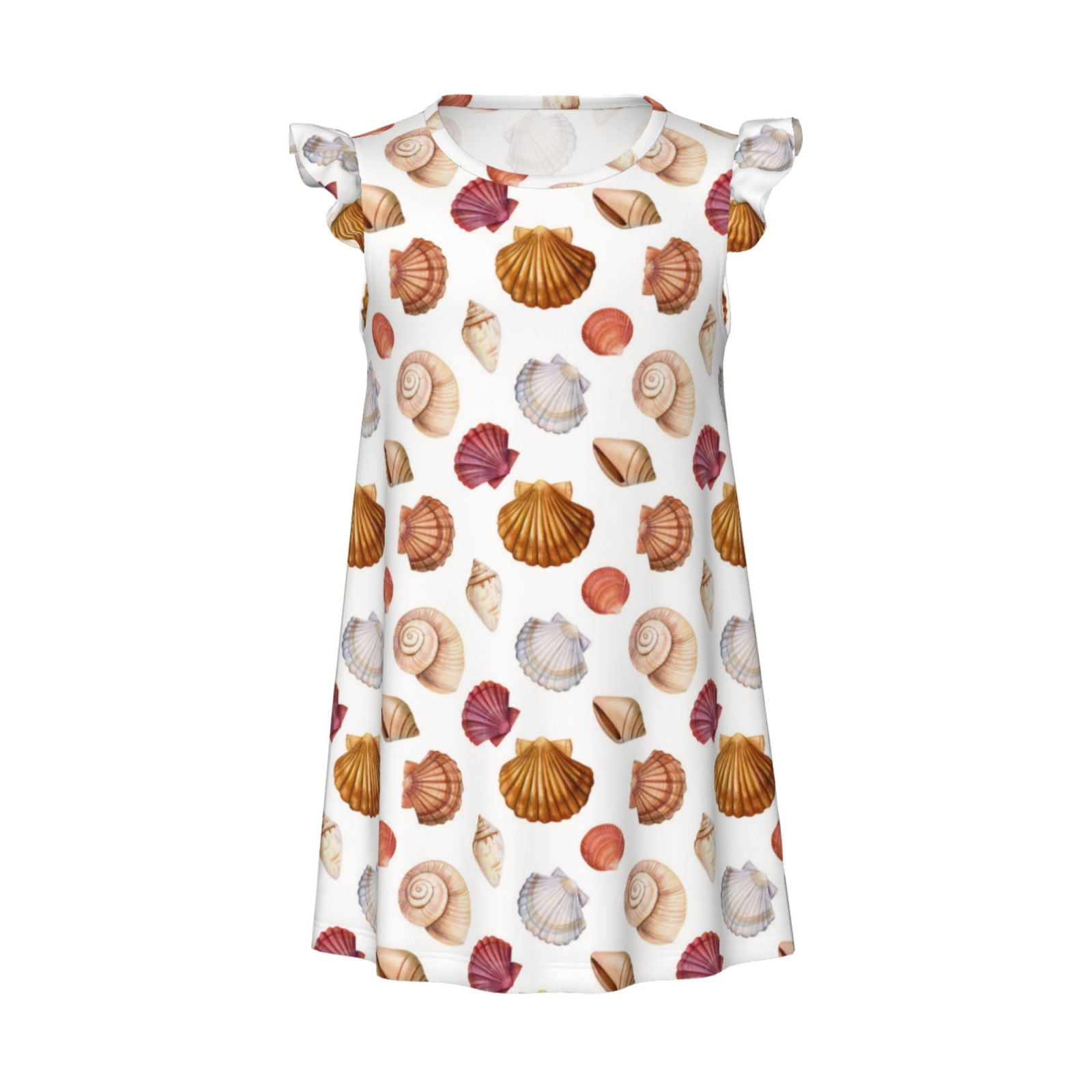 Shell Conch Girls Nightgowns, Pajamas for Girls, Soft Flutter Short ...