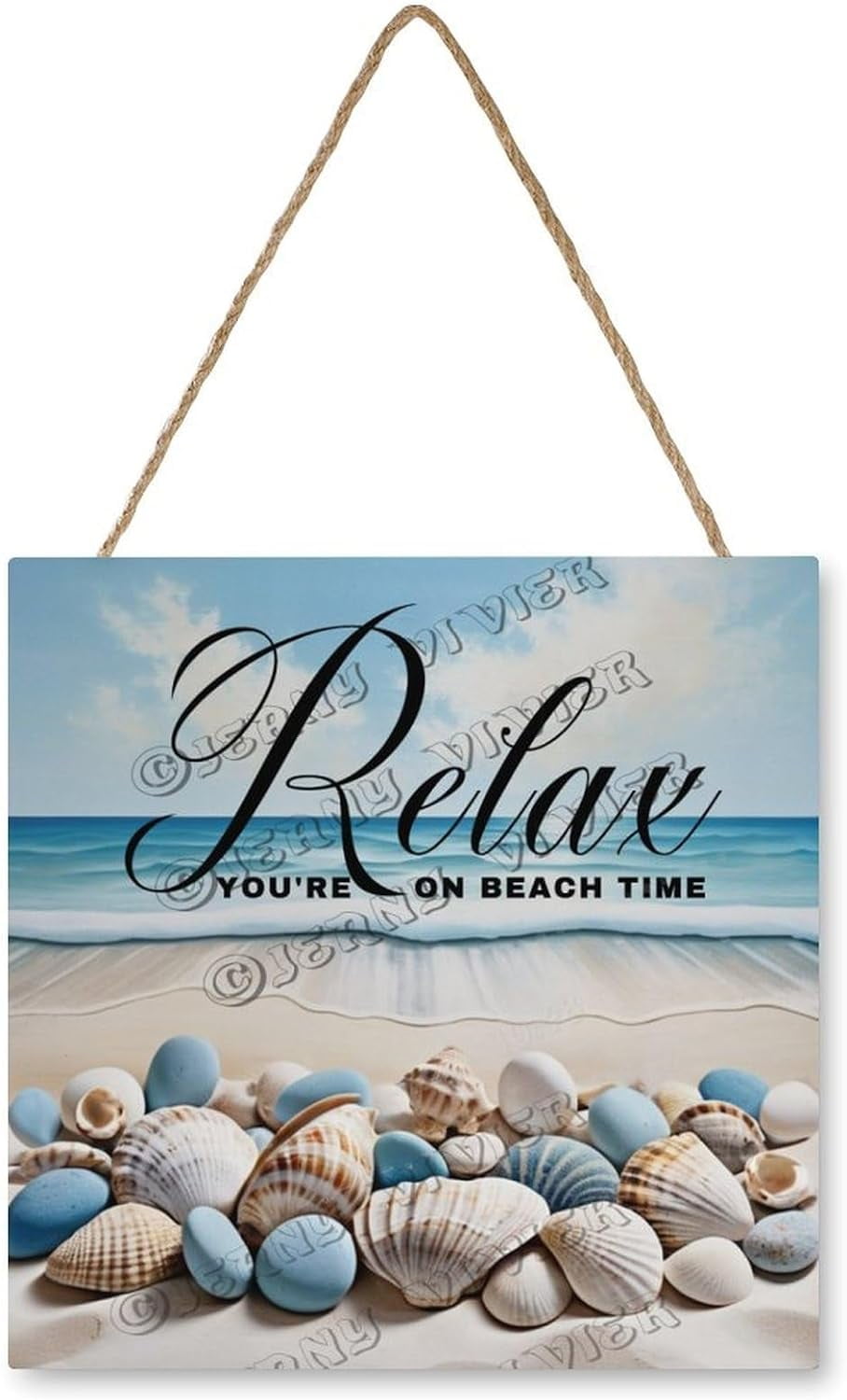 Shell, Conch Relax You're on Beach Time Wooden Sign Ocean Beach ...