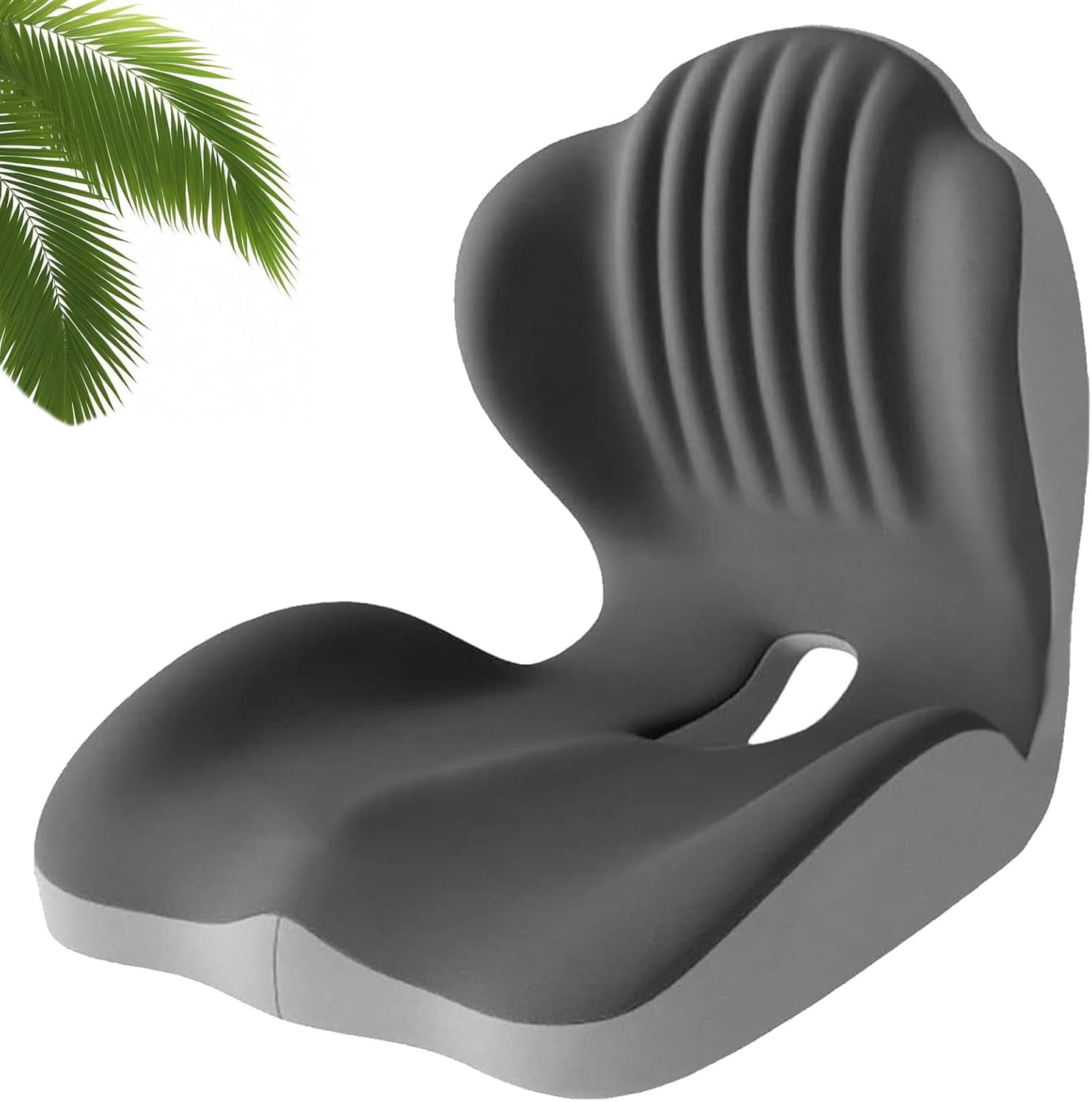 Shell-Contour Memory Foam L-Shaped Integrated Seat Cushions, Ergonomic ...
