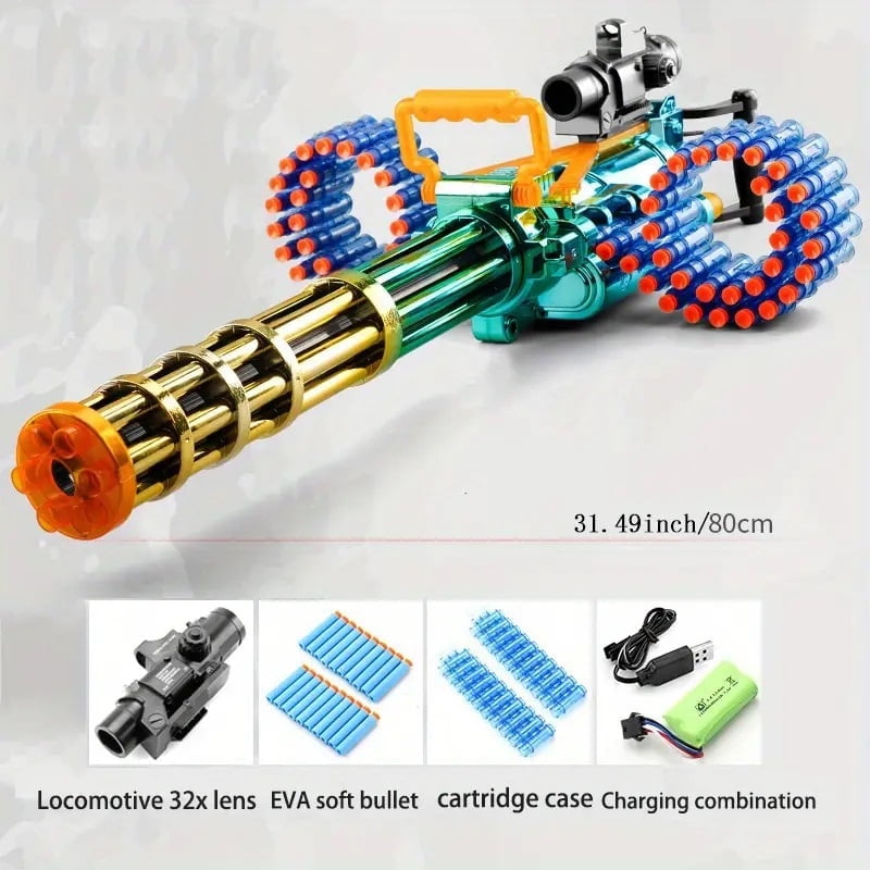 Shell Ejecting Foam Dart Blaster Soft Bullet Toy Gun with Chain ...