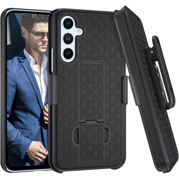 Shell Holster Kickstand Case with Spring Belt Clip for Samsung Galaxy ...