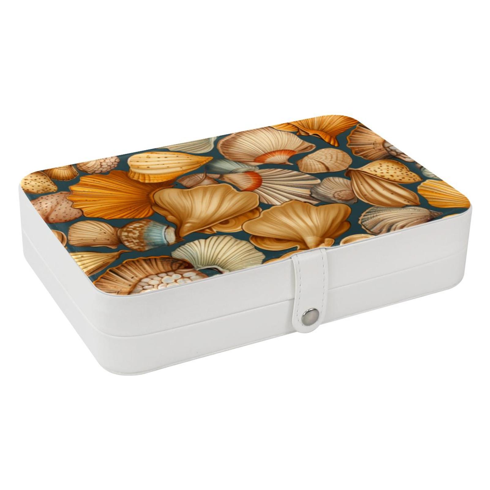 Shell Jewelry Box Organizer Storage Box with Removable Compartment ...