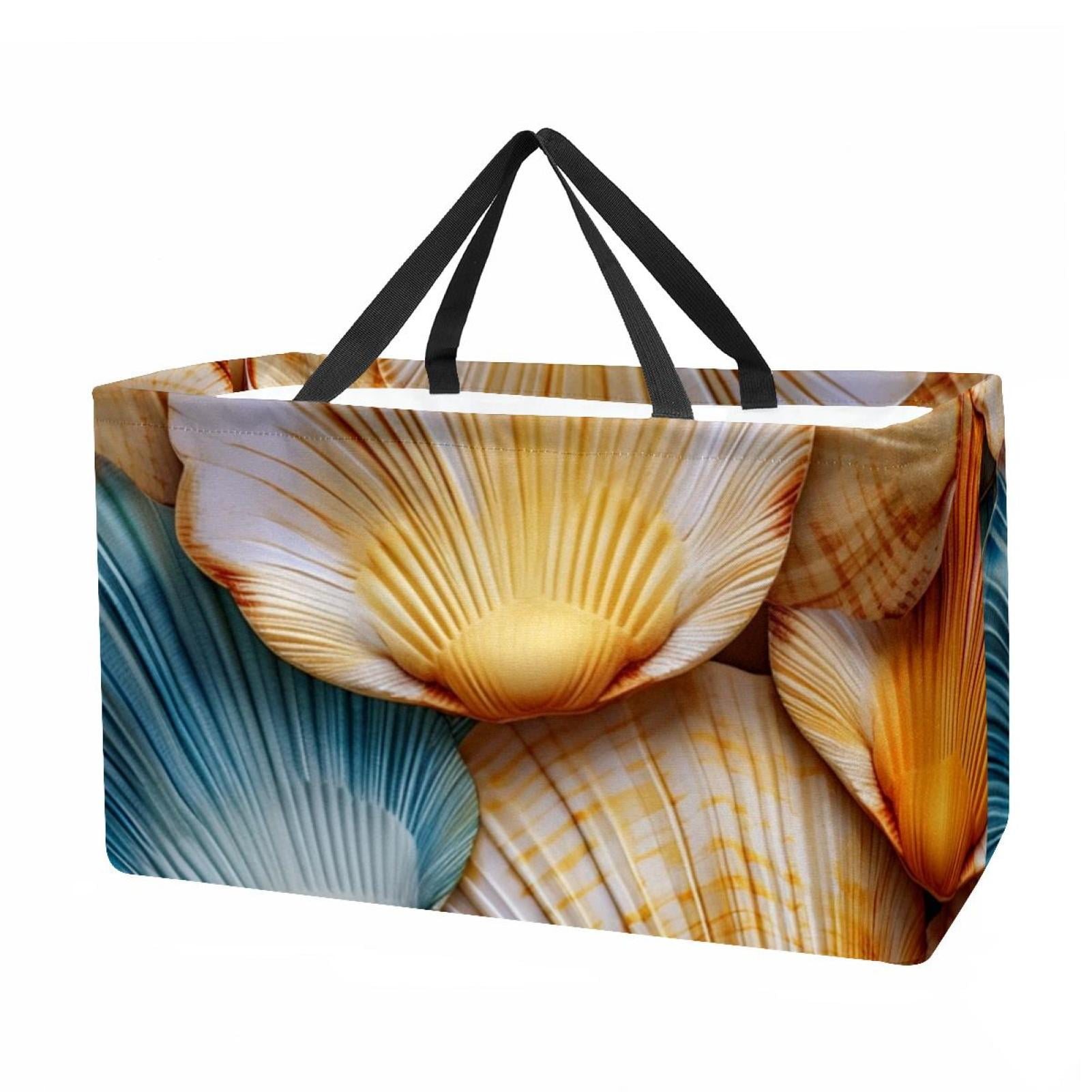 Shell Large Capacity Reusable Toy, Picnic, and Storage Basket ...