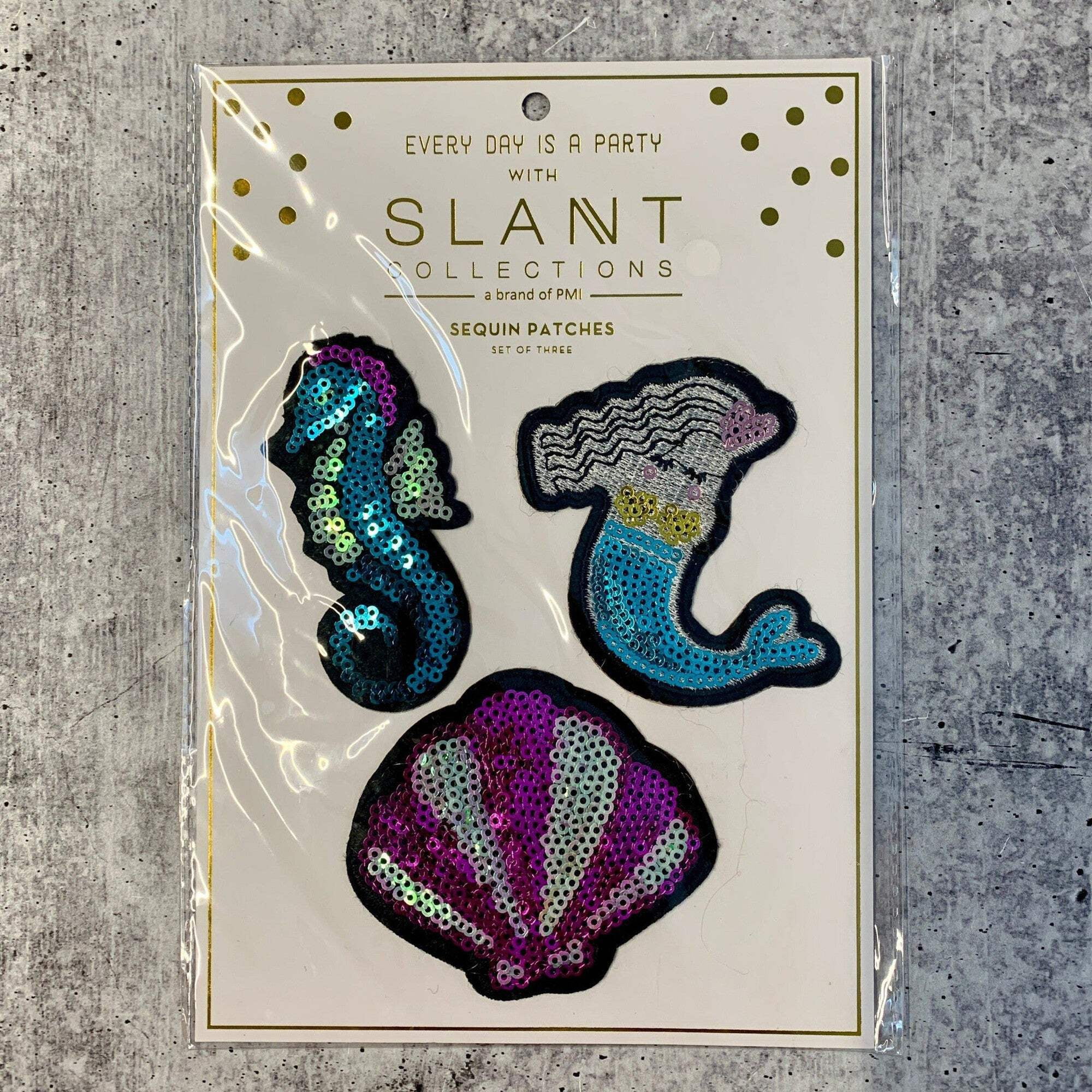 Shell Mermaid Sequined Patches | Set of 3 - Walmart.com