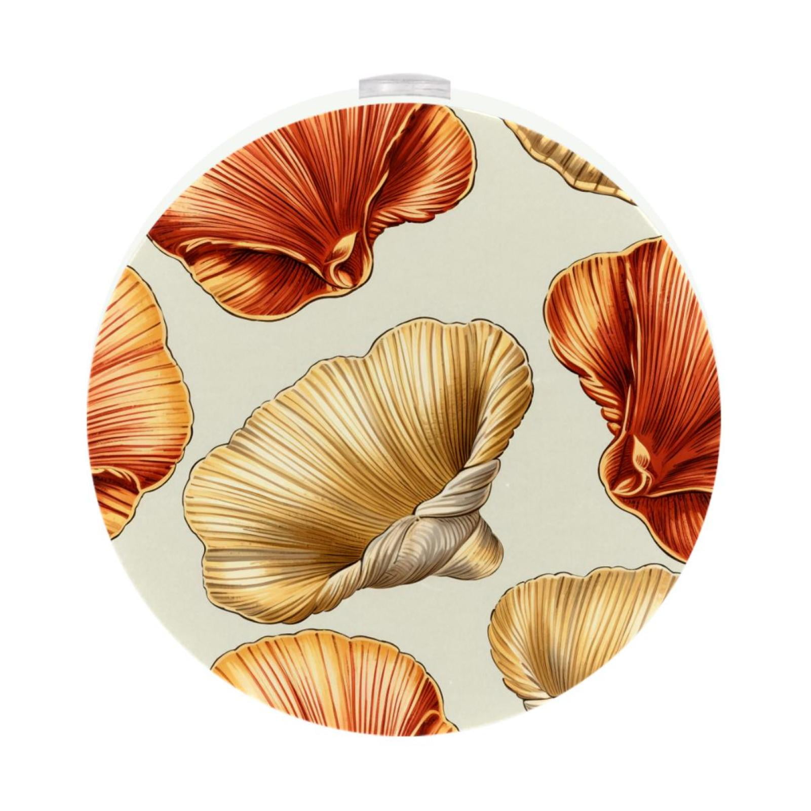 Shell Modern Wall Night Lights - Set of 2, Induction Light Control, LED ...