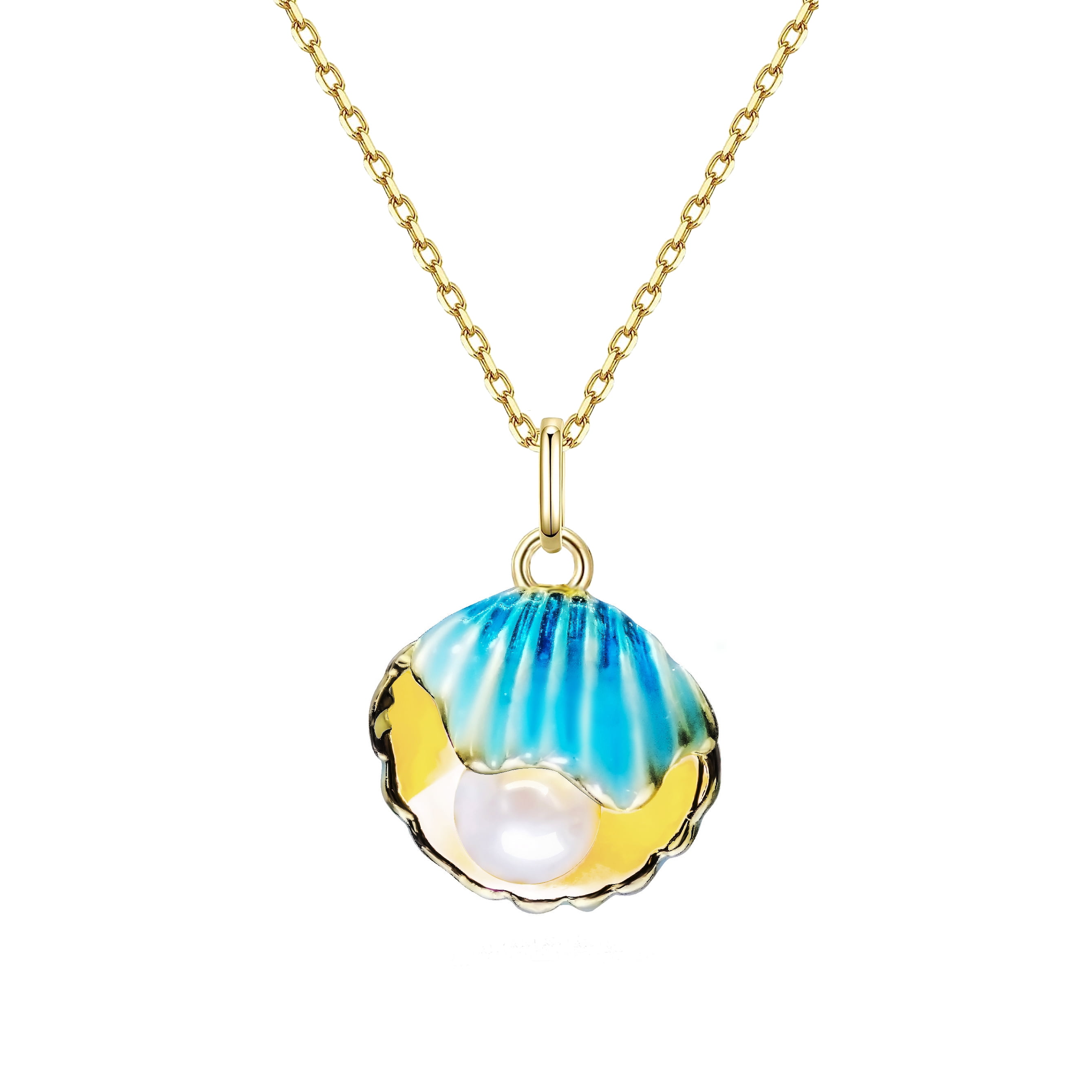 Shell Necklaces for Women, Seashell Pendant Necklace Gifts, Scallop ...