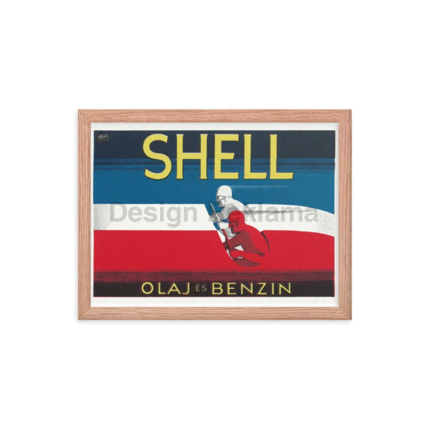 Shell Oil, circa 1933. Framed Vintage Travel Poster - Walmart.com