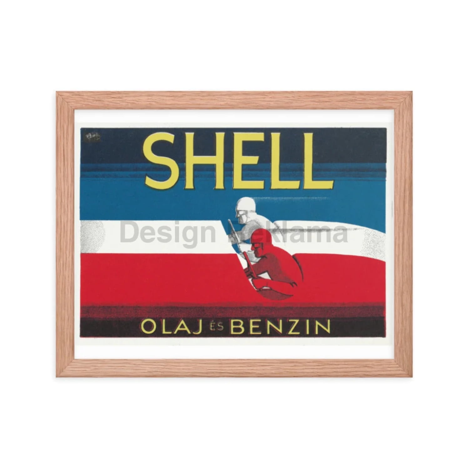 Shell Oil, circa 1933. Framed Vintage Travel Poster - Walmart.com