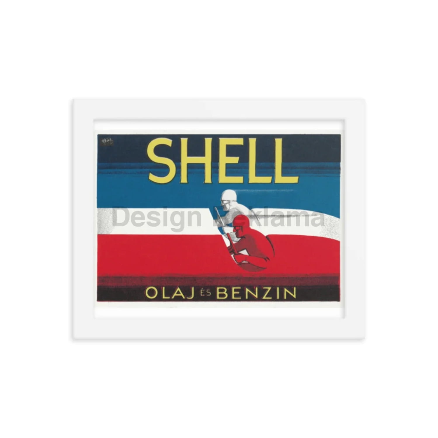 Shell Oil, circa 1933. Framed Vintage Travel Poster - Walmart.com