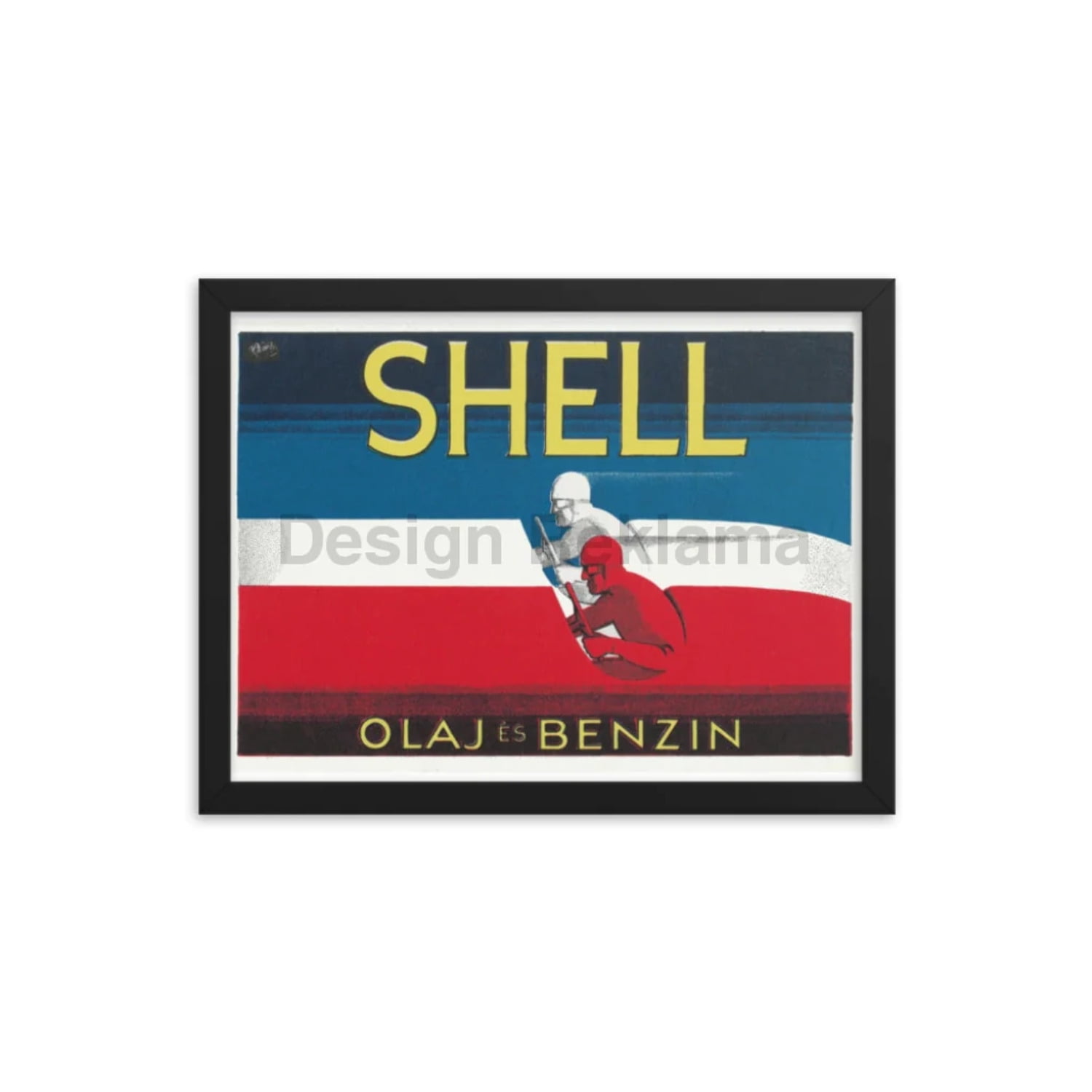Shell Oil, circa 1933. Framed Vintage Travel Poster - Walmart.com
