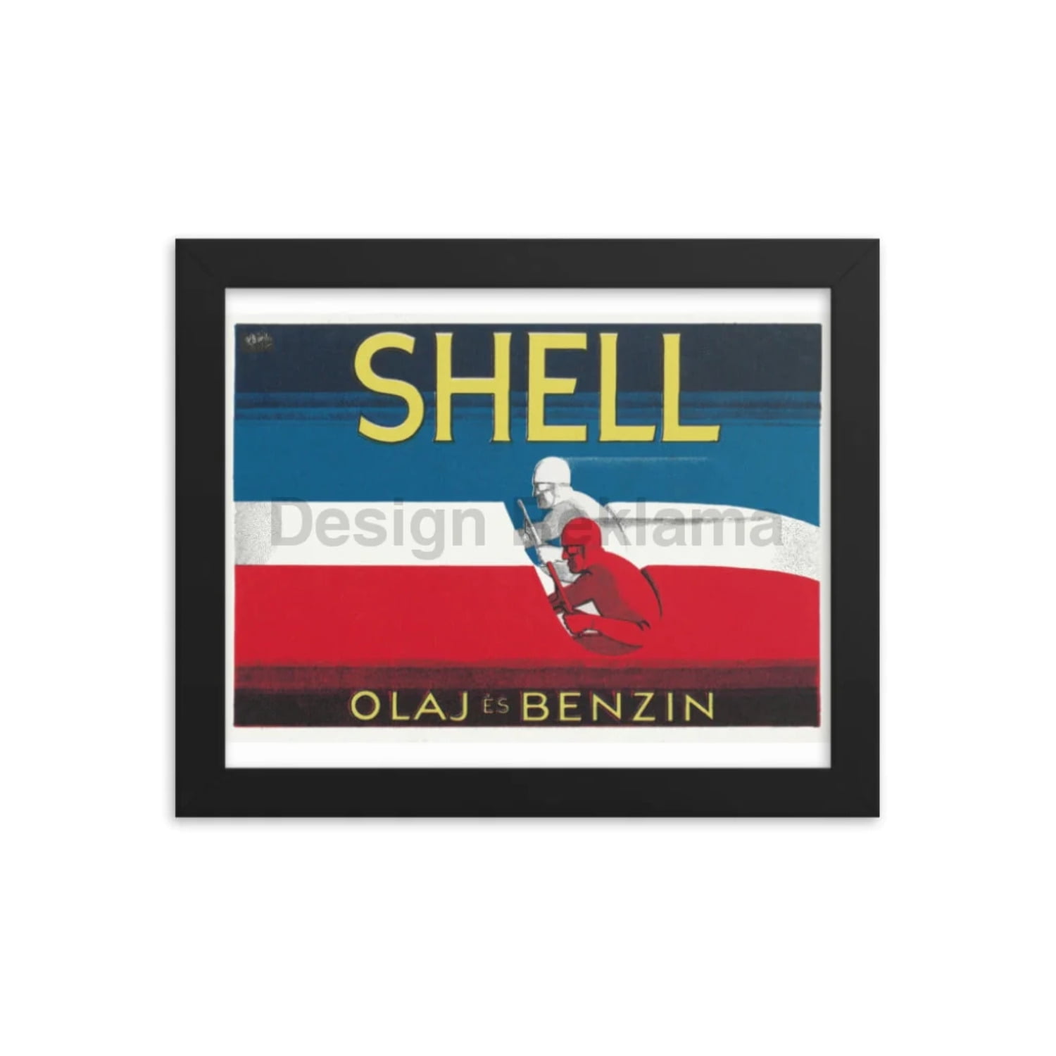 Shell Oil, circa 1933. Framed Vintage Travel Poster - Walmart.com