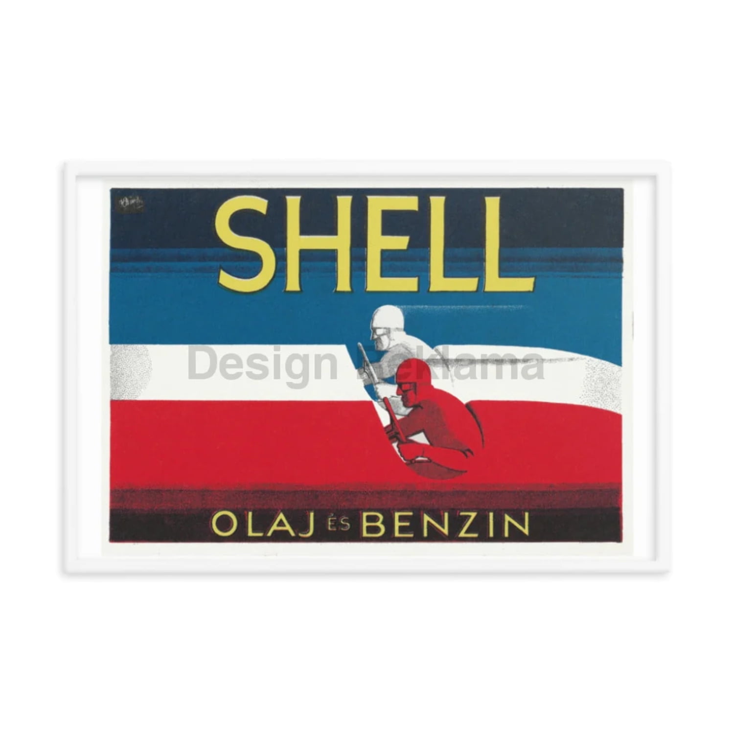 Shell Oil, circa 1933. Framed Vintage Travel Poster - Walmart.com