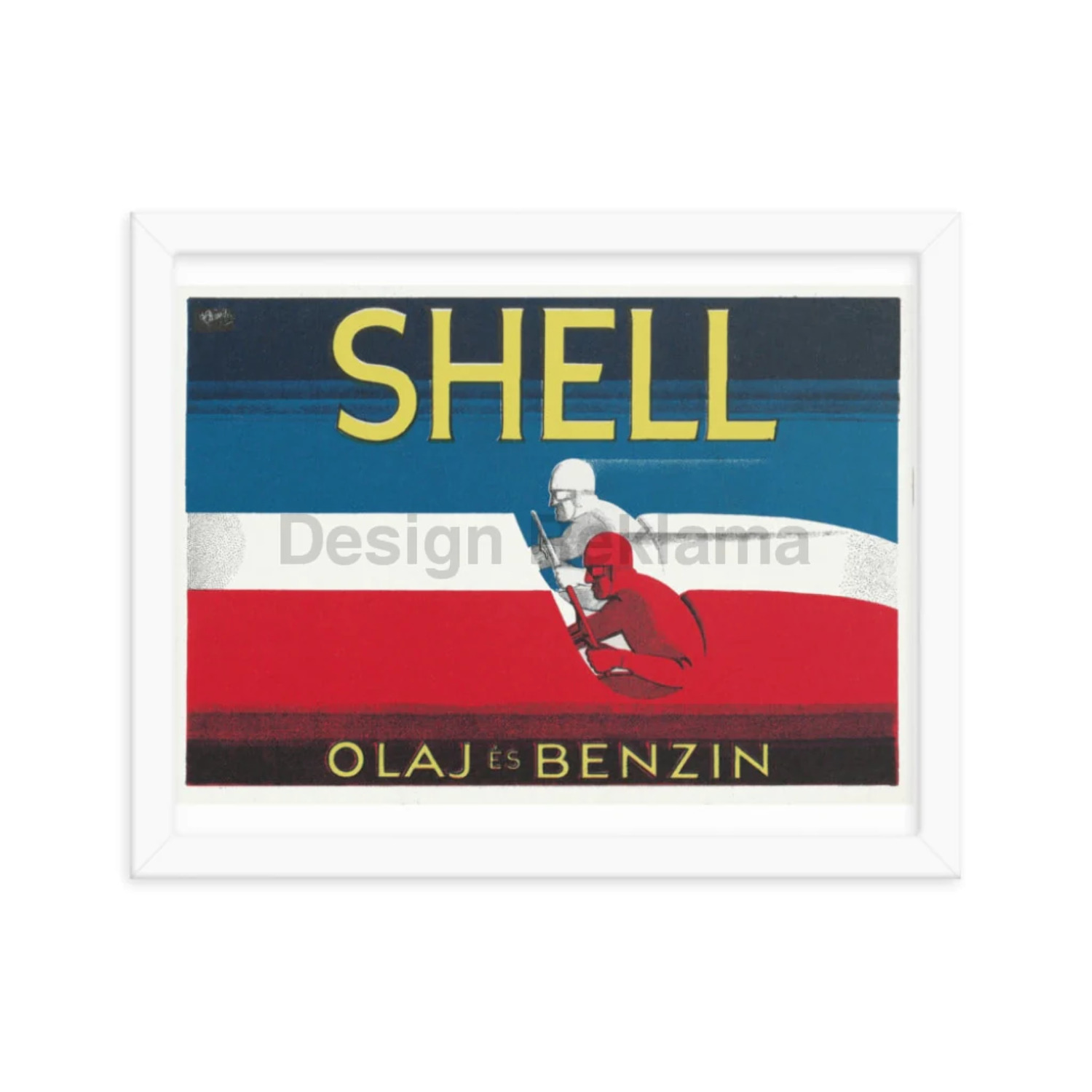 Shell Oil, circa 1933. Framed Vintage Travel Poster - Walmart.com