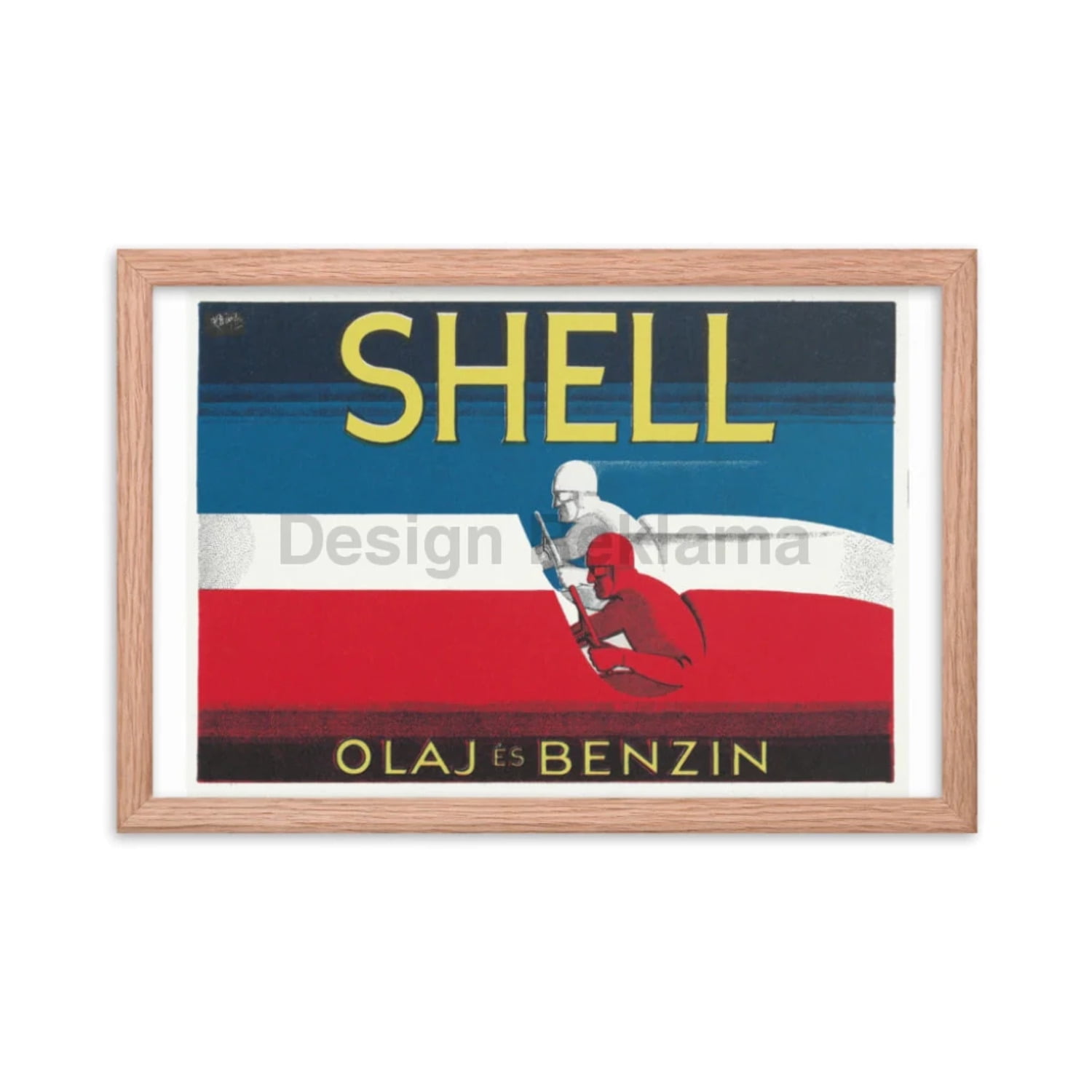 Shell Oil, circa 1933. Framed Vintage Travel Poster - Walmart.com