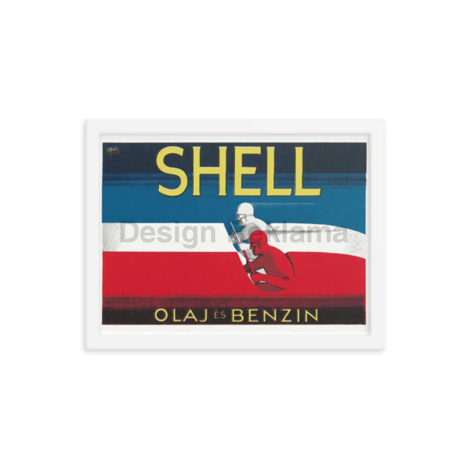Shell Oil, circa 1933. Framed Vintage Travel Poster - Walmart.com