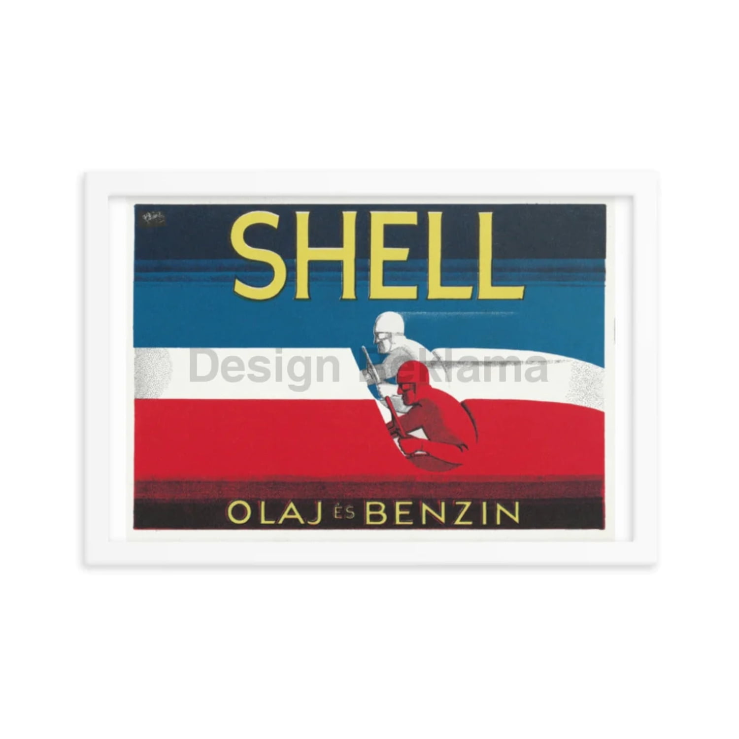 Shell Oil, circa 1933. Framed Vintage Travel Poster - Walmart.com