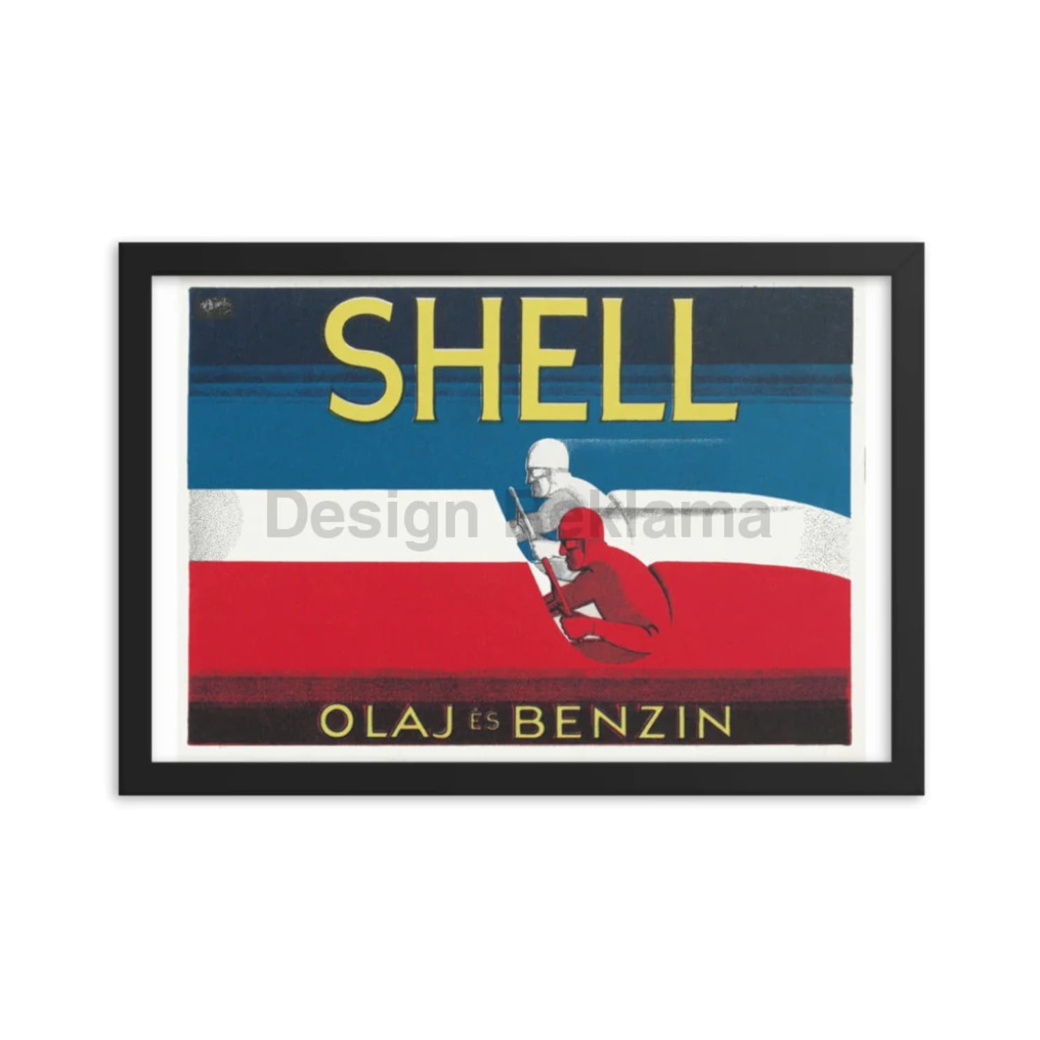 Shell Oil, circa 1933. Framed Vintage Travel Poster - Walmart.com