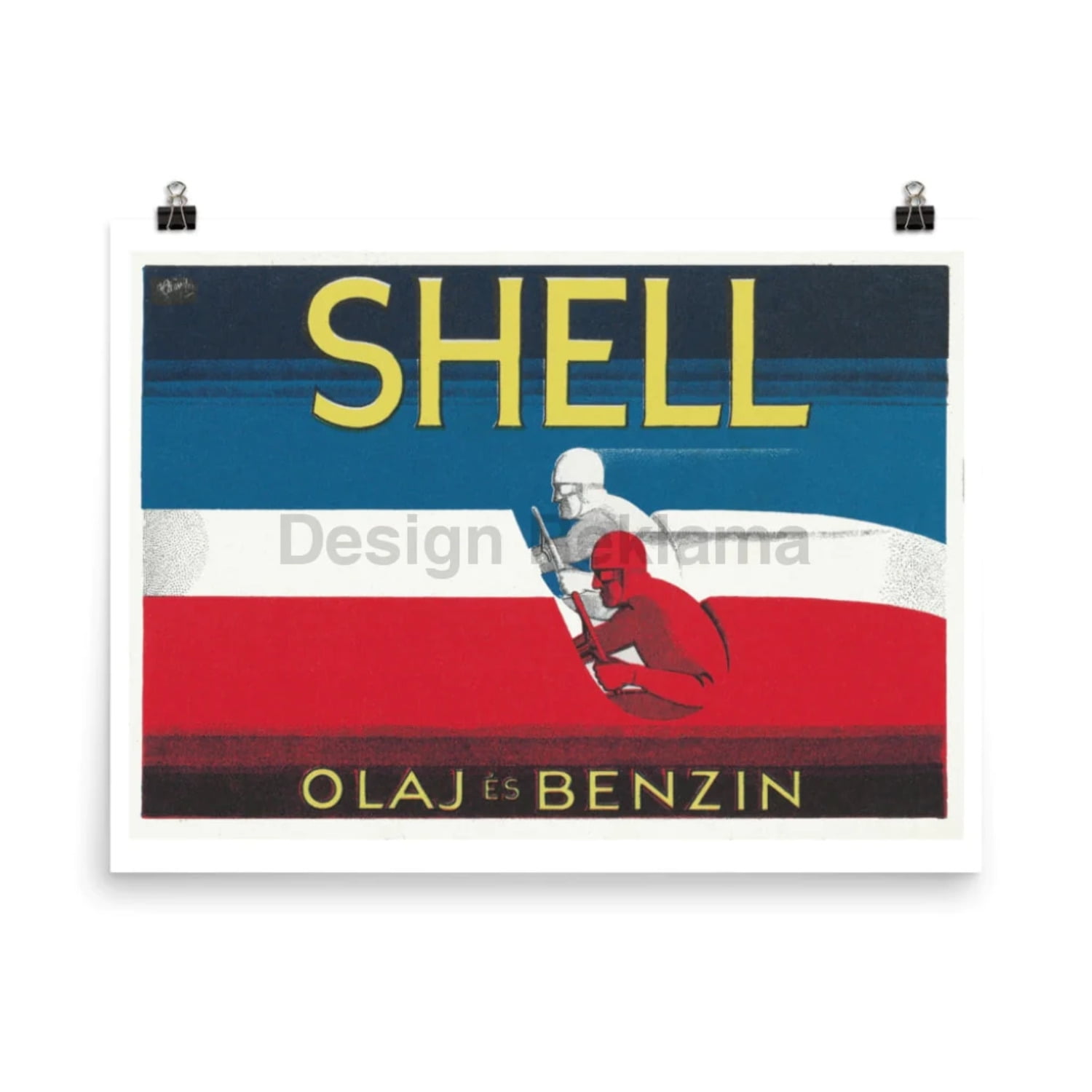 Shell Oil, circa 1933. Unframed Vintage Travel Poster - Walmart.com