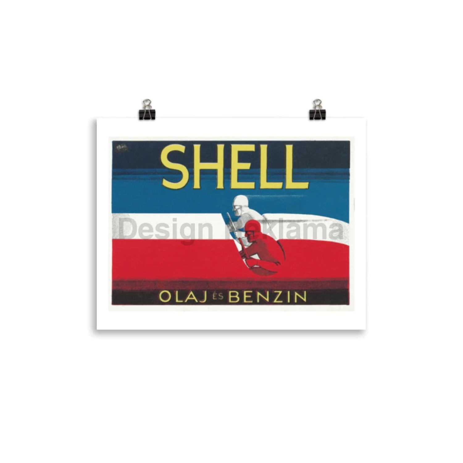 Shell Oil, circa 1933. Unframed Vintage Travel Poster - Walmart.com