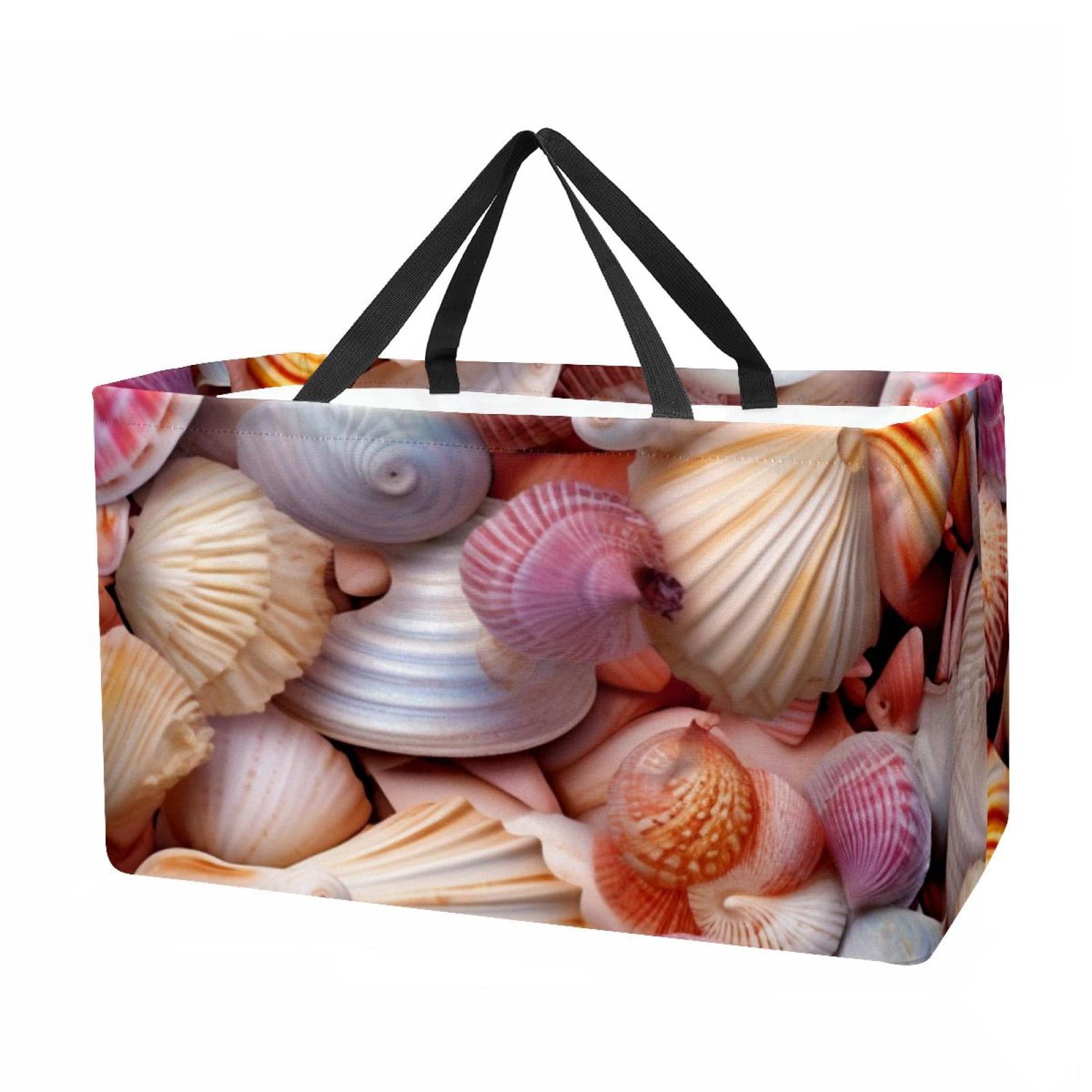 Shell Portable Reusable Collapsible Bucket Picnic Basket Grocery ...