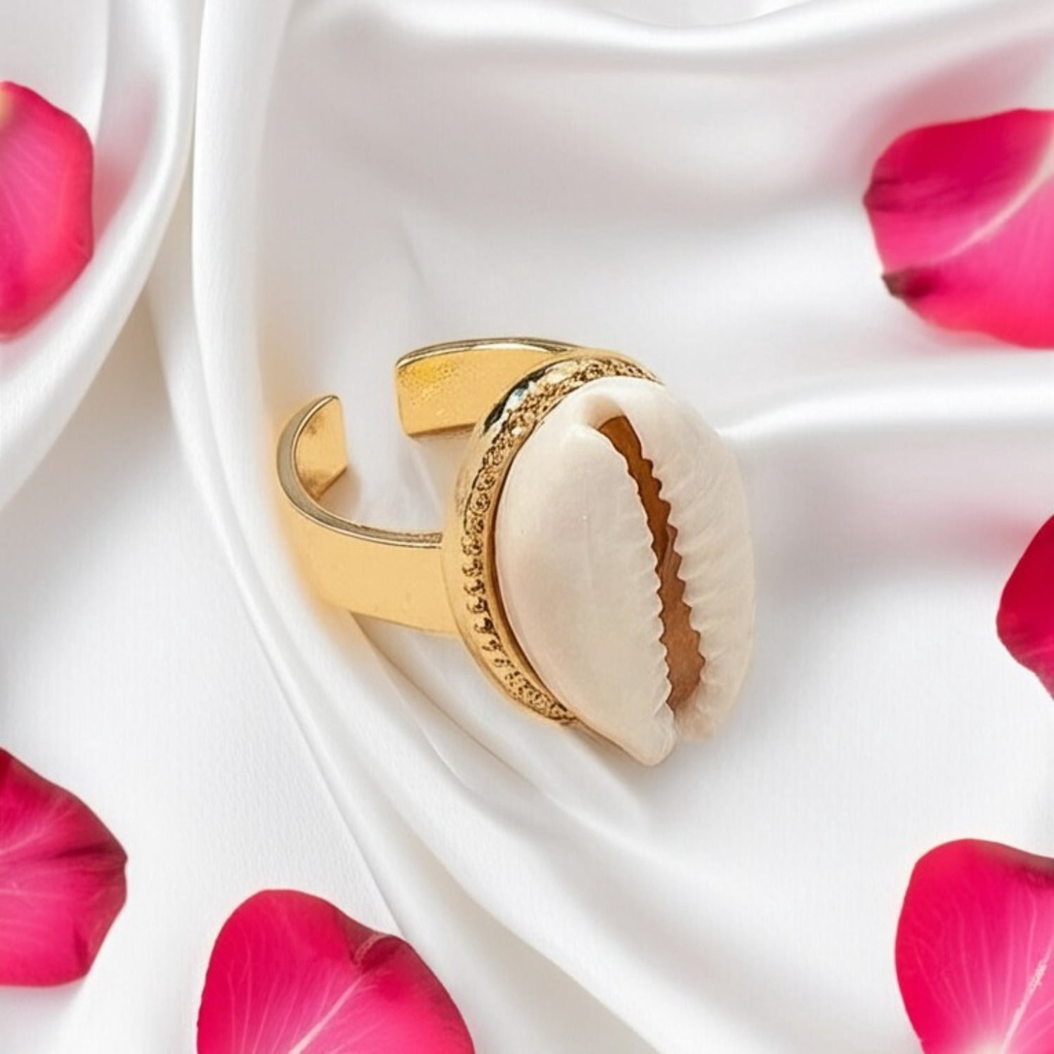 Shell Ring Adjustable Beach Style Jewelry Fashion Accessory for Women ...