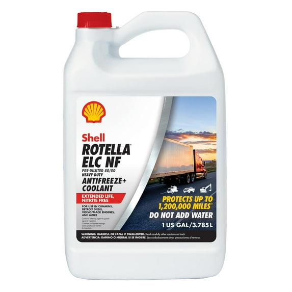 Shell Rotella Nitrite-Free Extended Life ELC Anti-Freeze + Coolant, Pre ...