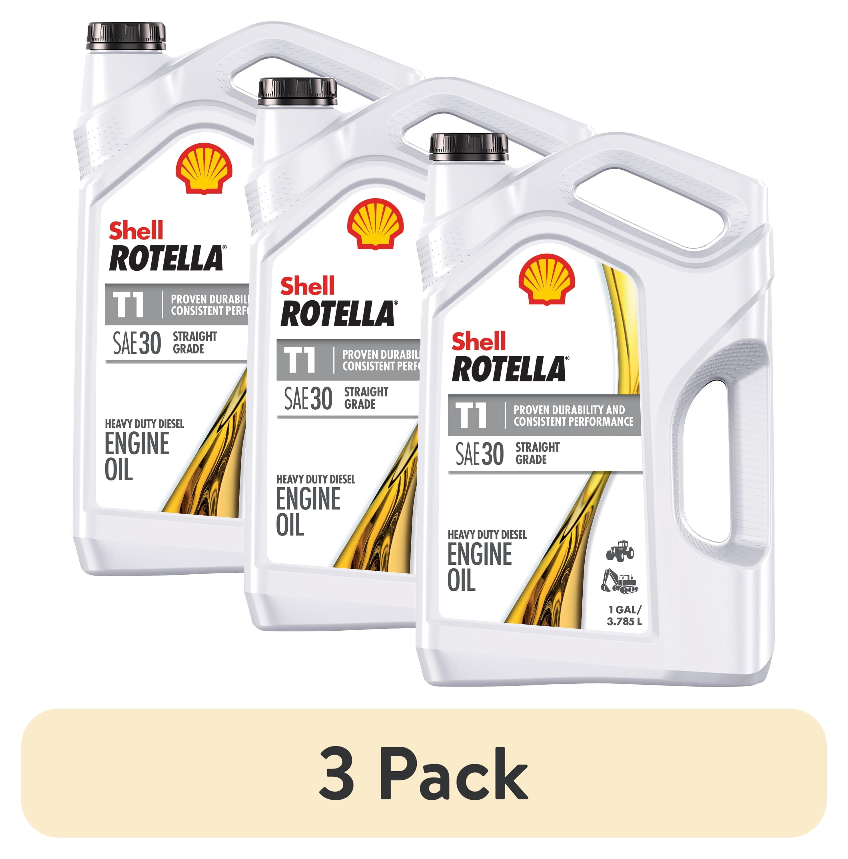 (3 pack) Shell Rotella T1 30 Diesel Engine Oil, 1 Gallon - Walmart.com