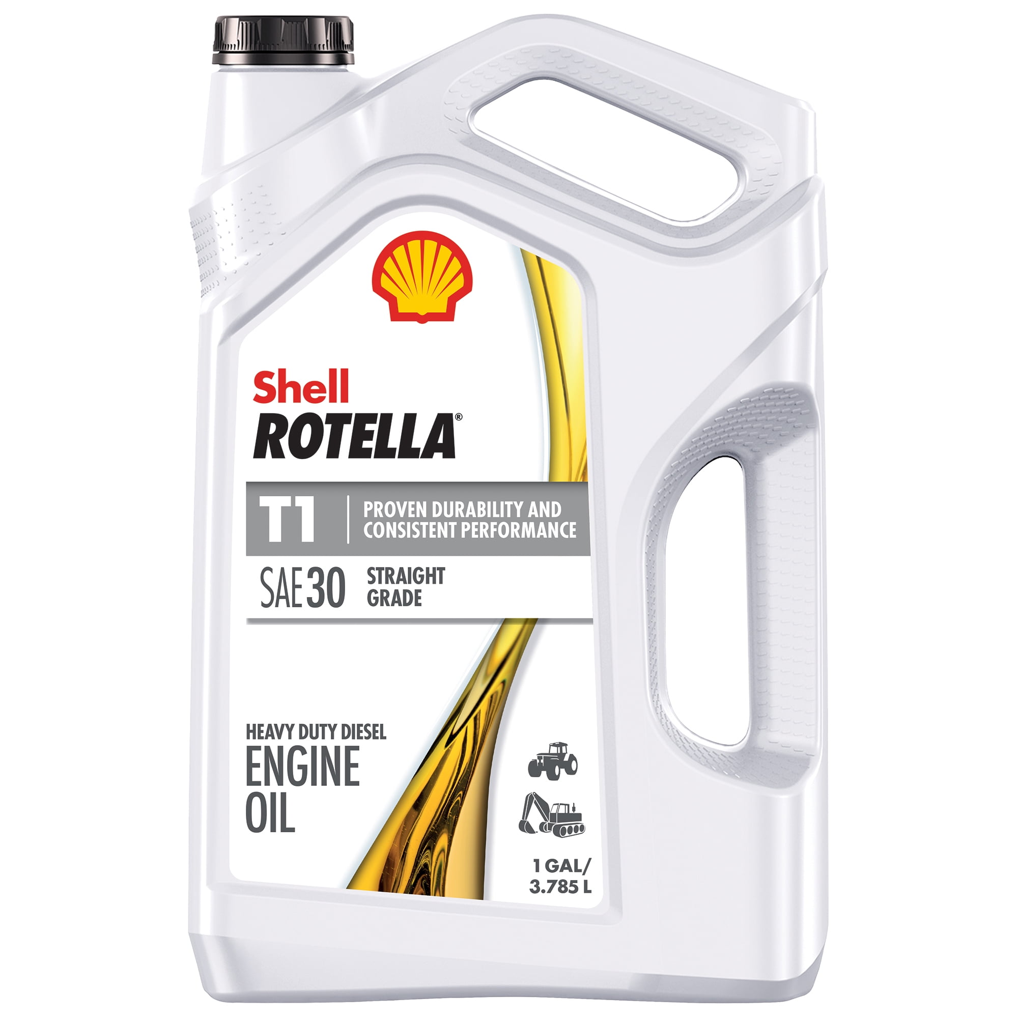 Shell Rotella T1 SAE 30 Conventional Heavy Duty Diesel Motor Oil, 1 ...