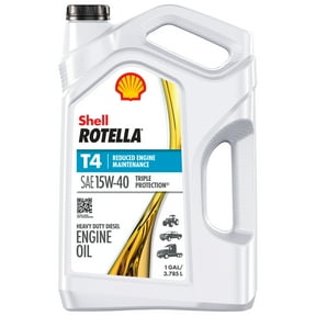Shell Rotella T6 Full Synthetic 10W-30 Diesel Engine Oil, 1 Gallon ...