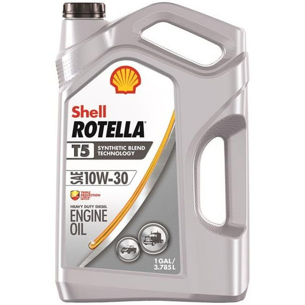 Shell Rotella T5 10W-30 Synthetic Blend Motor Oil, 1 gal. - Walmart.com