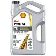 Shell Rotella T6 Full Synthetic 15W-40 Diesel Engine Oil, 5 Gallon ...