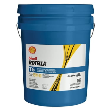 Shell Rotella T6 Full Synthetic 10W-30 Diesel Engine Oil, 1 Gallon ...