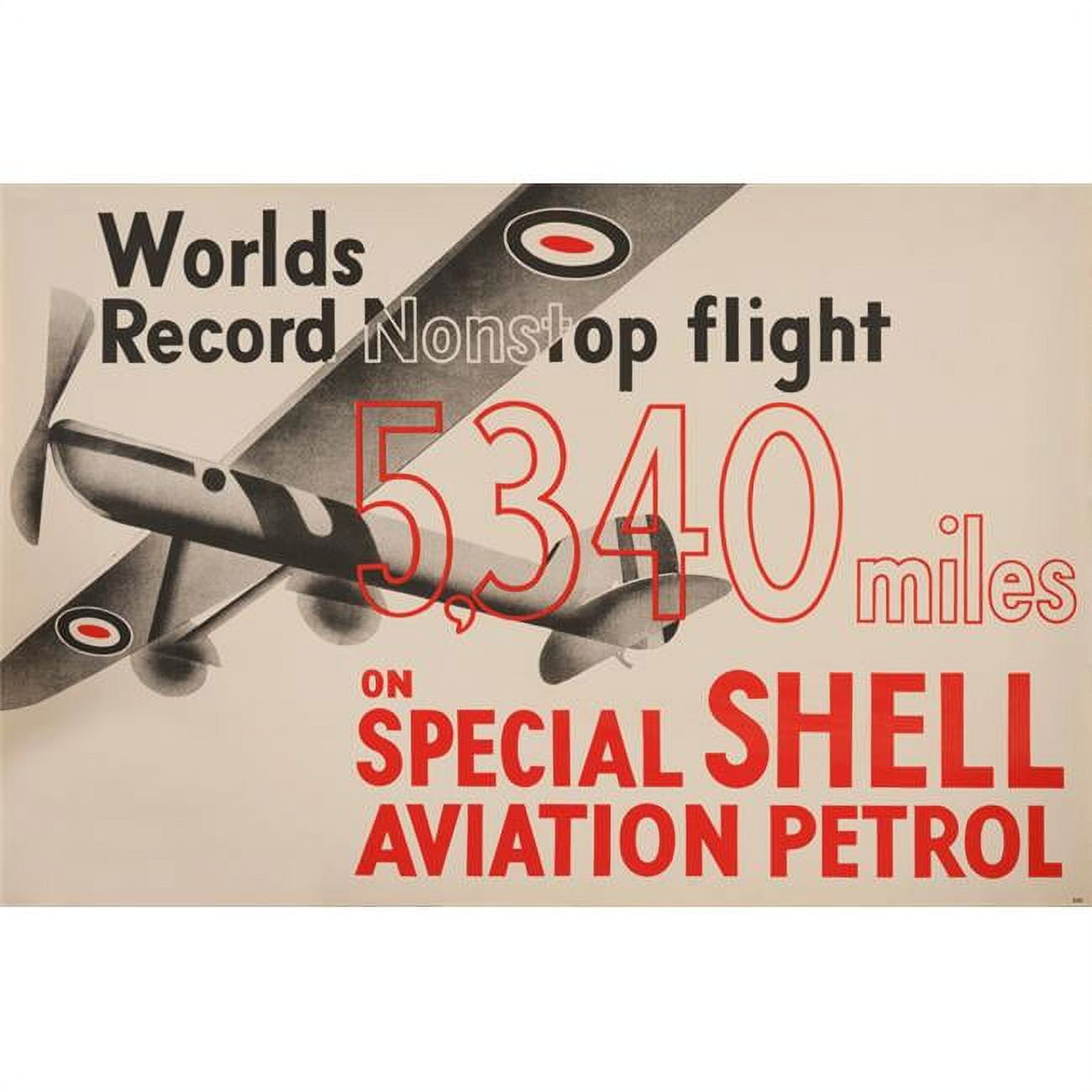 Shell SHL044 16 x 24 in. World Record Non Stop Metal Sign - Walmart.com