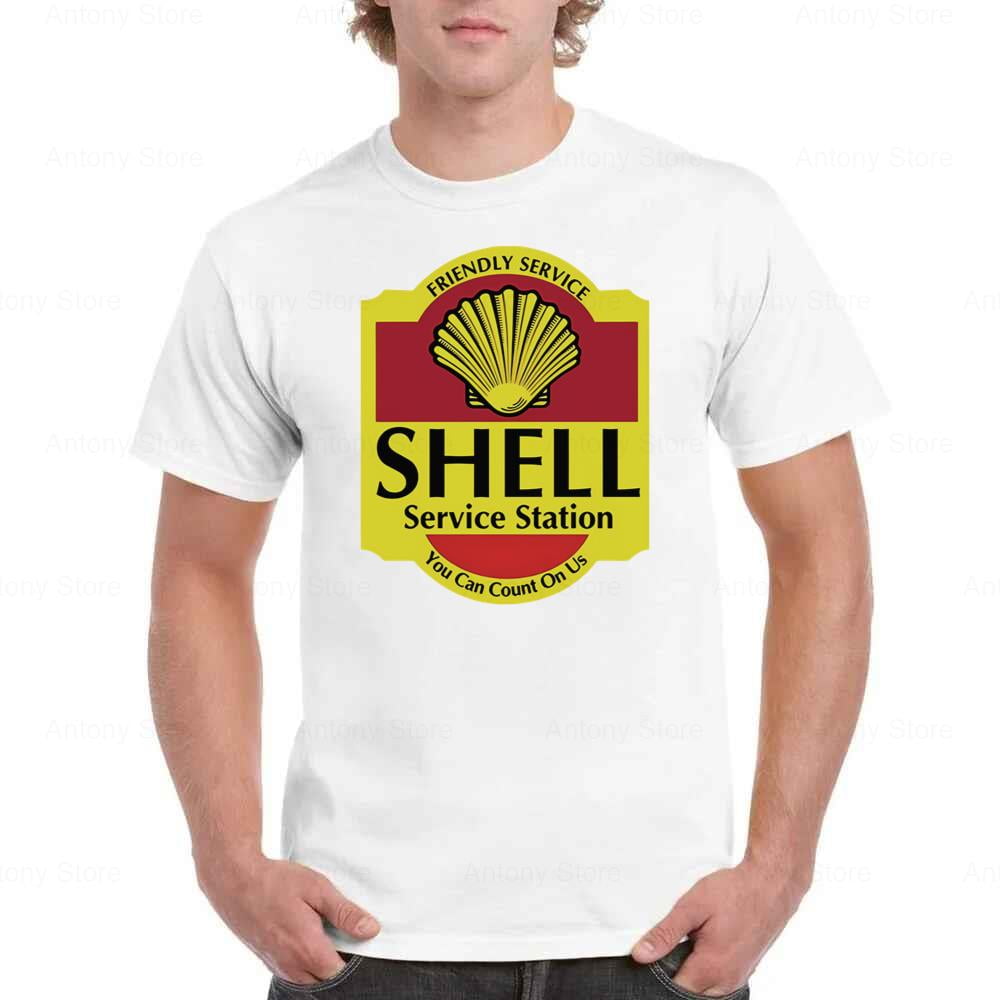 Shell Service Station Retro Gas Station Logo T-shirt - Walmart.com