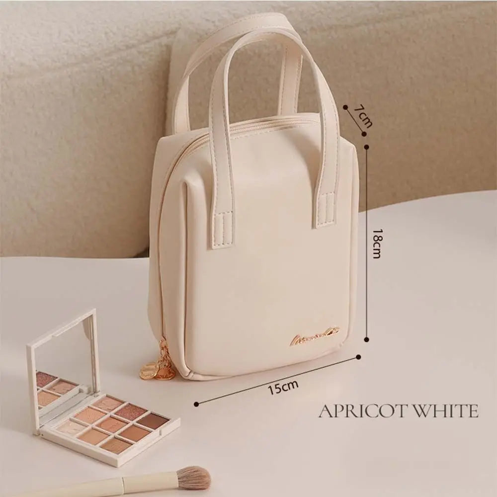 Shell Shape Cosmetic Bags For Women Elegant PU Leather Makeup Pouch Travel Toiletries Organizer ...