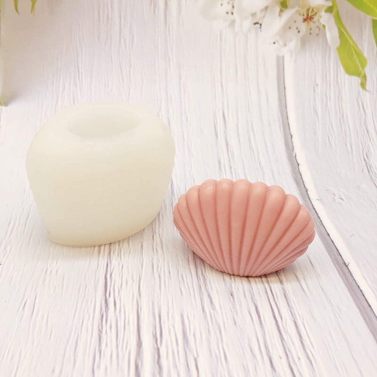 Shell Shape DIY Candle Silicone Molds Resin Casting Molds For UV Resin ...