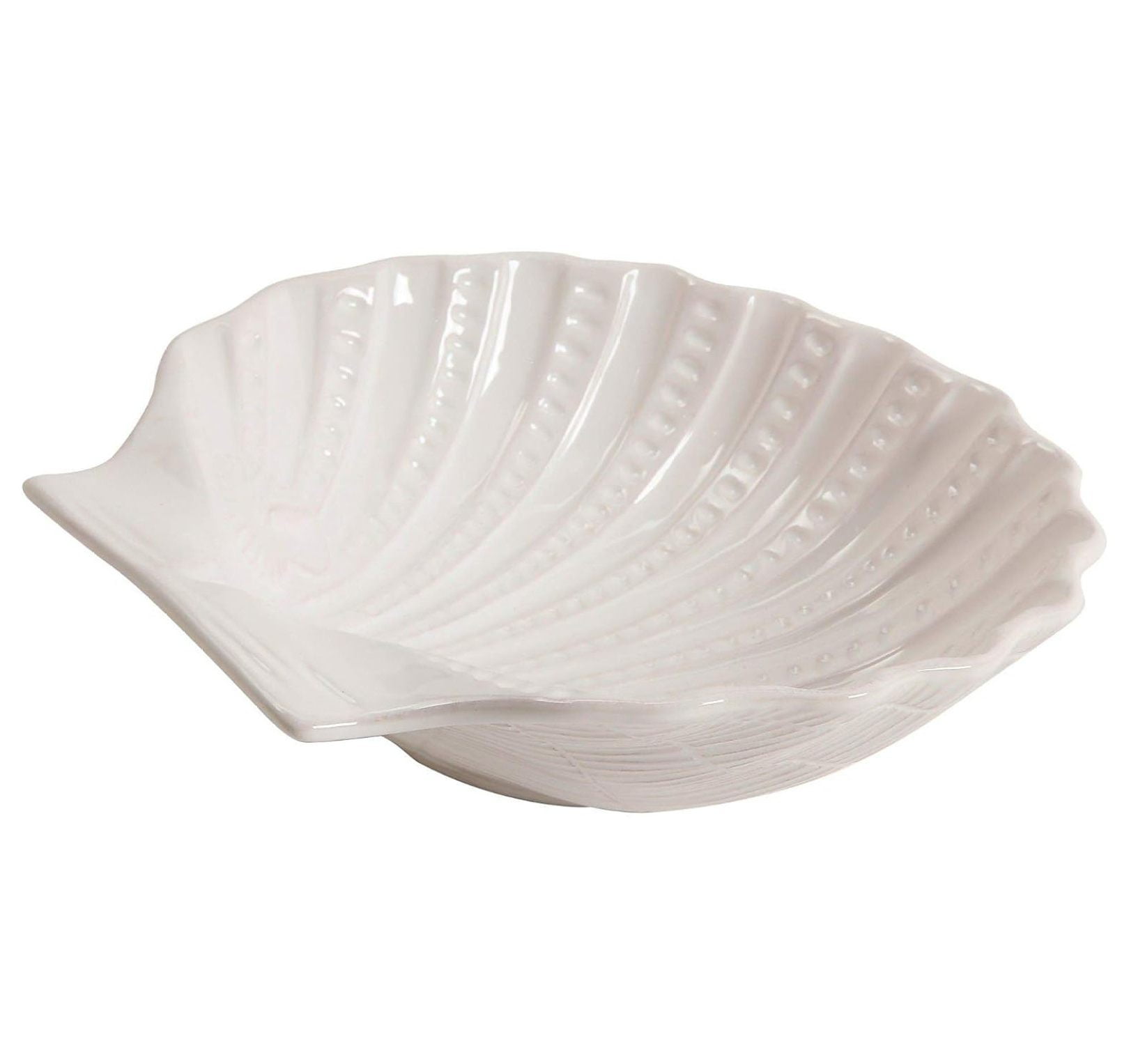Shell Shaped Ceramic Serving Bowl | Large Serving Bowl for Entertaining ...