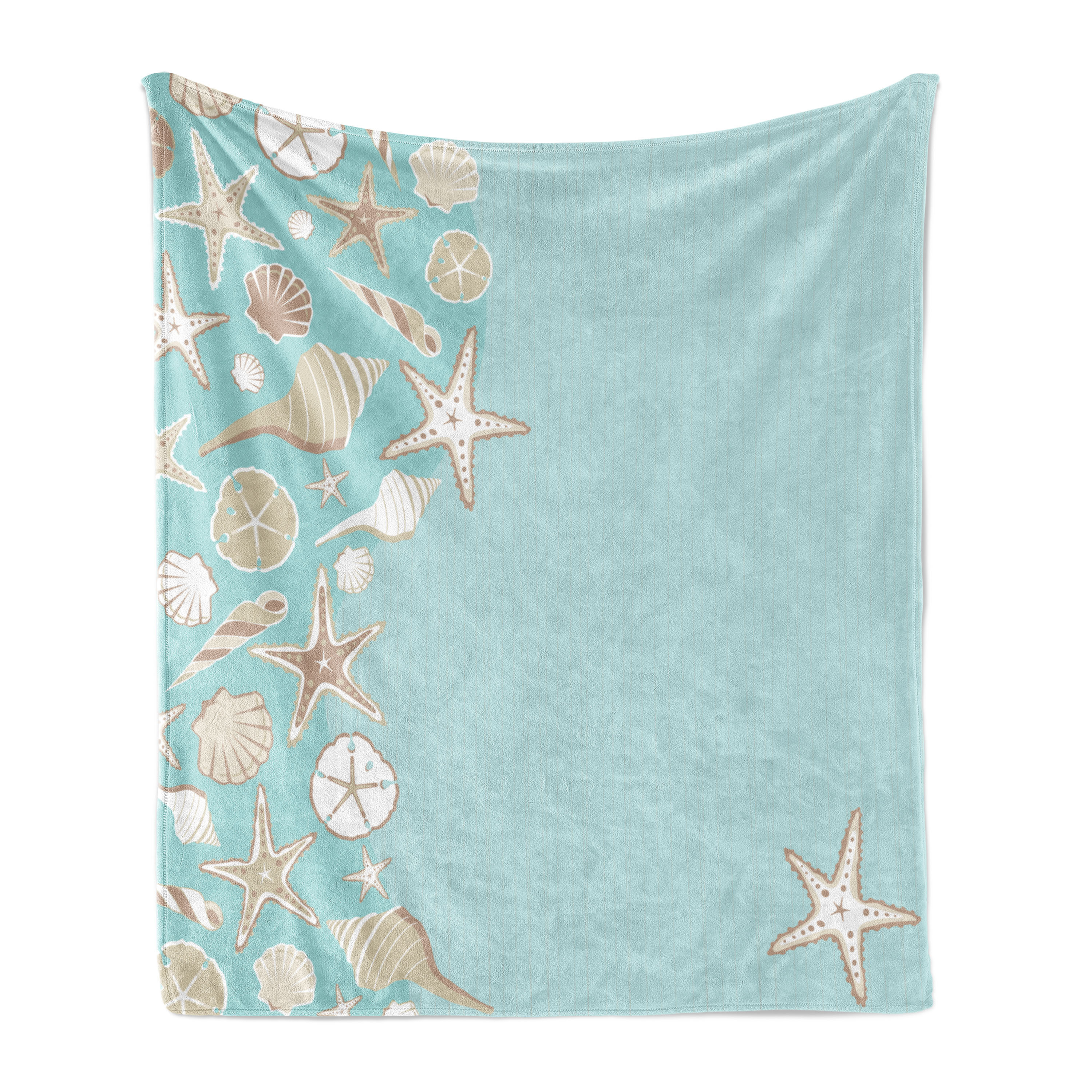 Shell Soft Flannel Fleece Throw Blanket, Thin Lines and Various ...