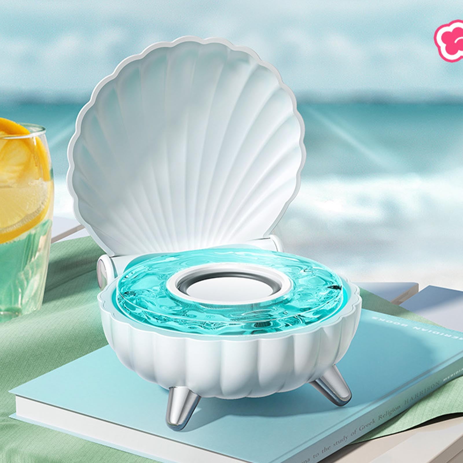 Shell Speaker, Mini Portable Bluetooth Speaker, LED Seashell Small ...