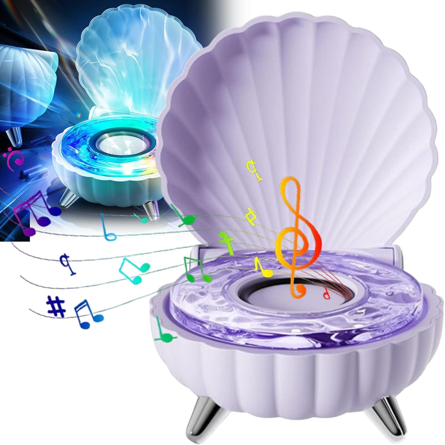 Shell Speaker, Shell Vinyl Speaker, Retro Themed Shell Speaker, Waves Vinyl Bluetooth Speaker ...