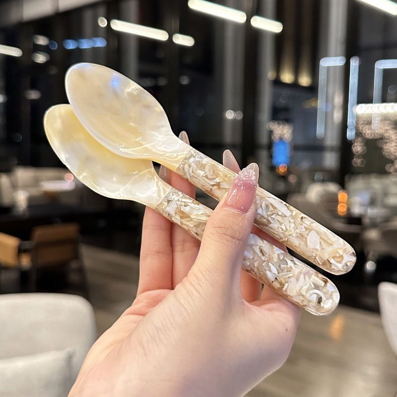 Shell Spoon Collection - Large Conch Spoons with Mother of Pearl ...