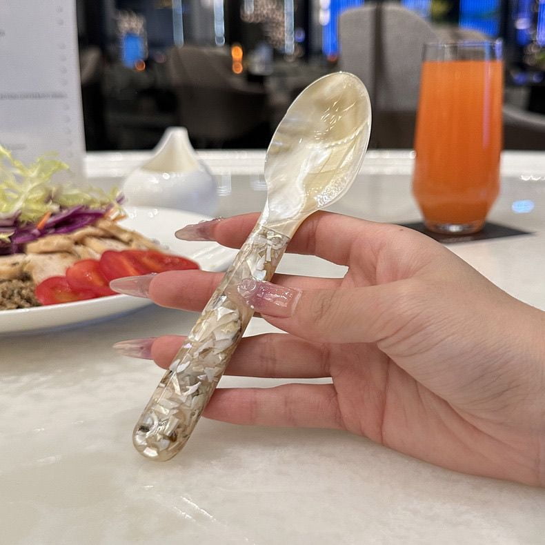 Shell Spoon Collection - Large Conch Spoons with Mother of Pearl ...