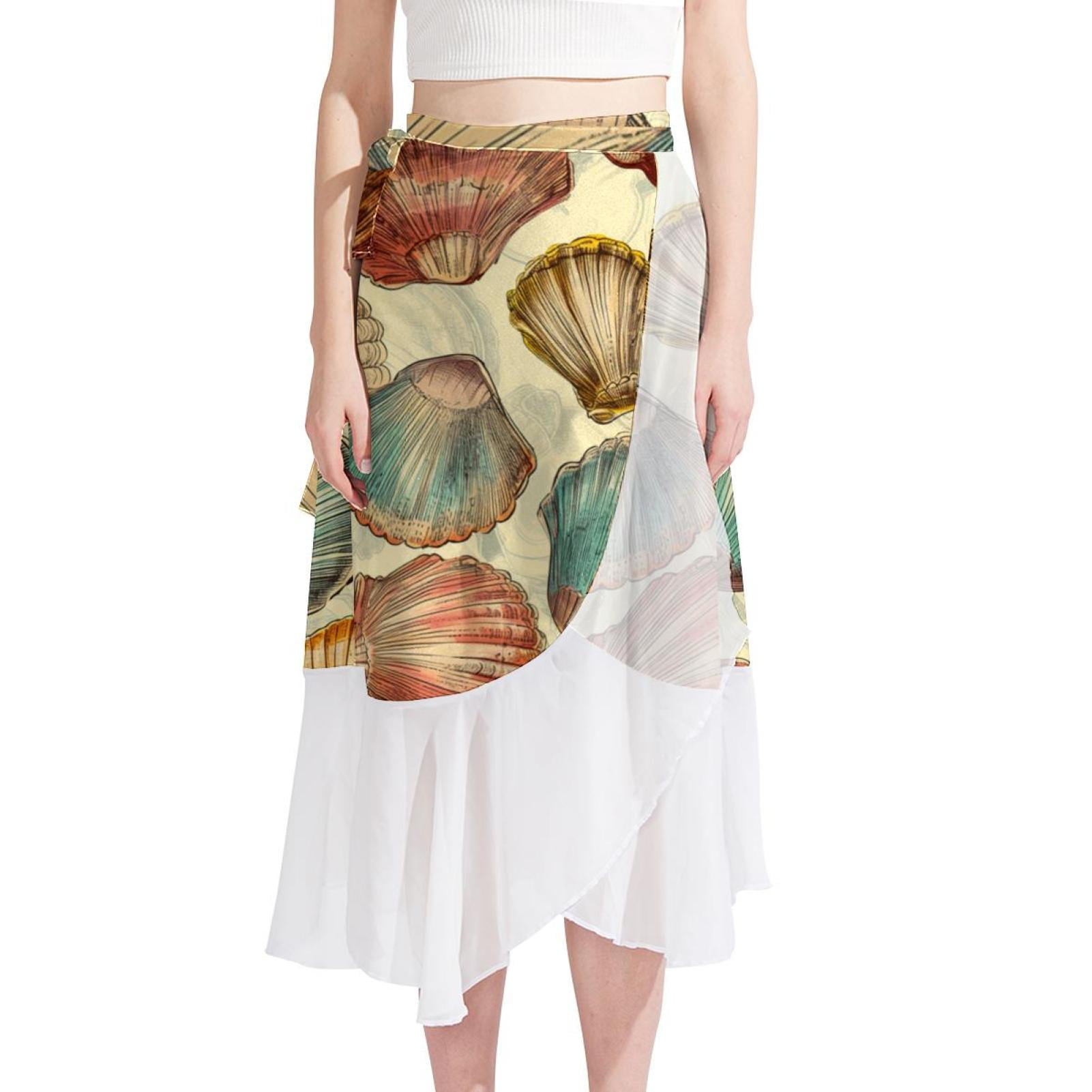 Shell Stylish Chiffon Beach Dresses and Skirts for Women - for a Day at ...