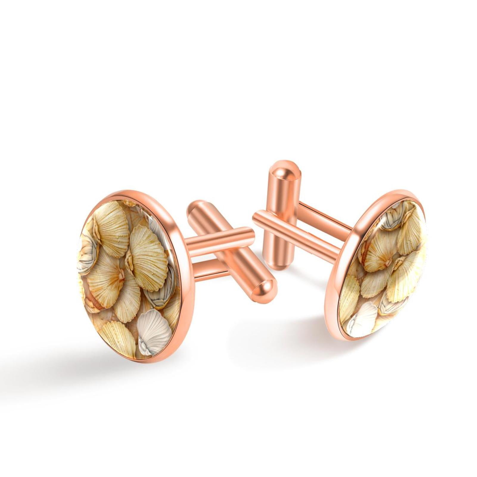 Shell Stylish Stainless Steel Cuff Links for Dress Shirts - Accessory ...