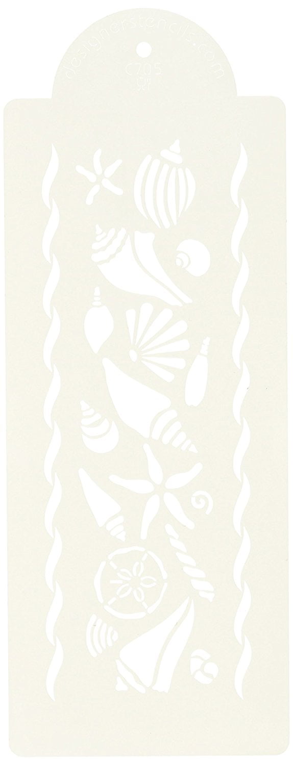 Shell Variety Border Cake Stencil by Designer Stencils - Walmart.com